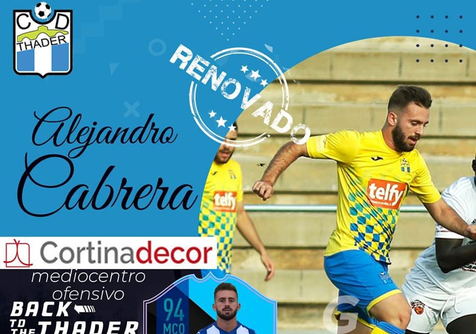 El CD Thader hace oficial una nueva renovación en sus filas - Golsmedia