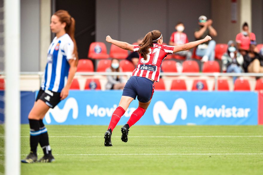 Carmen Álvarez tuvo un debut de ensueño con el Atleti femenino - Golsmedia