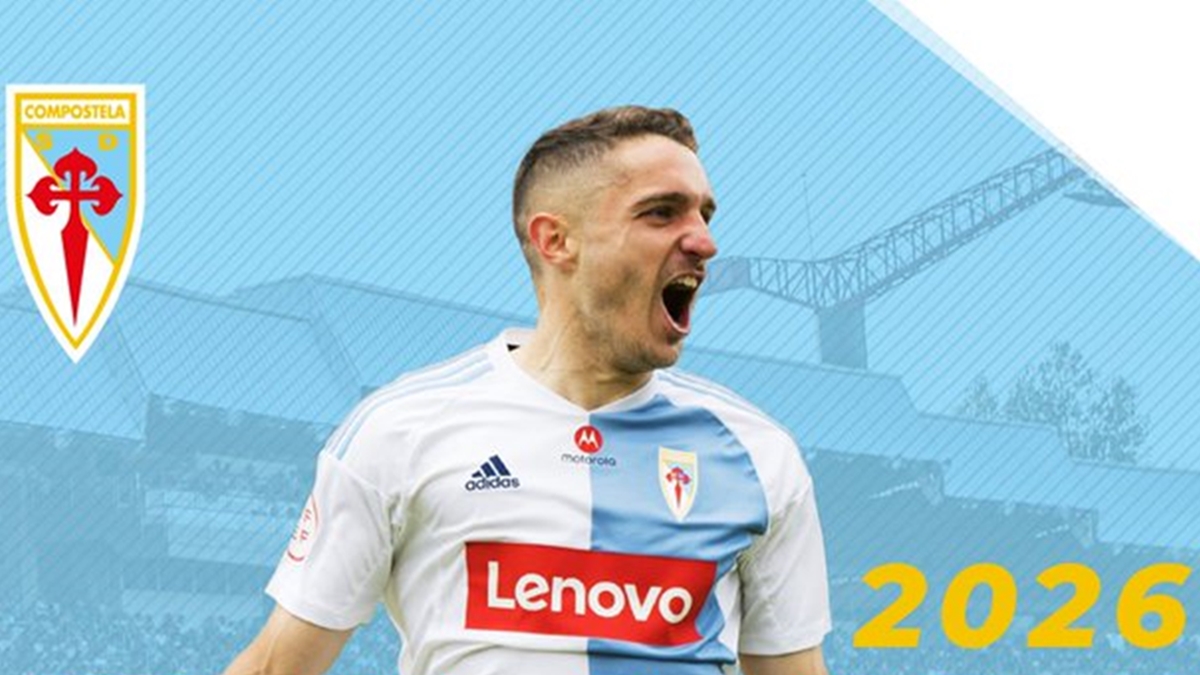 La SD Compostela renueva a su capitán por dos temporadas más - Golsmedia